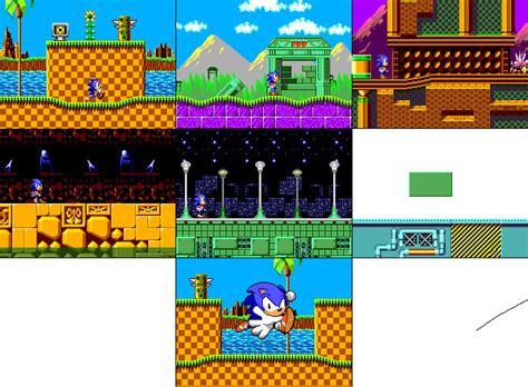 Sonic 1 Mega Drive 8 Bit Style By Hidrogeniuns By Hidrogeniuns On Deviantart