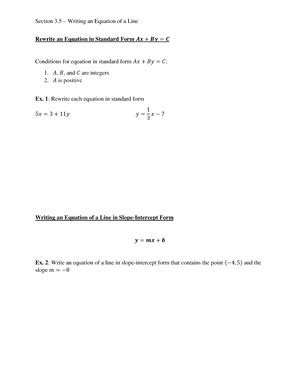 Section Applications Of Linear Equations Section Applications Of Linear Equations