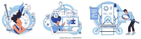 Process Optimization Vector Illustration Concept Process Stock Vector Royalty Free 2402696937