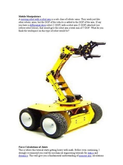 Pdf Mobile Manipulators Robotic Arm Dokumentips