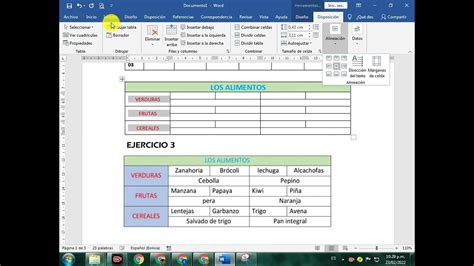 Tablas En Word Ejercicios At Robert Newberry Blog