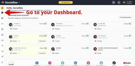 Content Set To Running Paused Dashboard Toggle SocialBee Help
