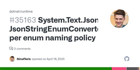 Systemtextjson Jsonstringenumconverter Per Enum Naming Policy · Issue