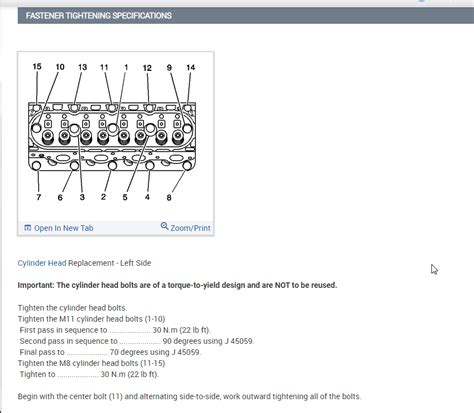 Head Bolt Torque And Sequence Can You Please Tell Me The 54 Off