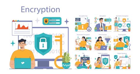 encryption flat vector images over 17 000