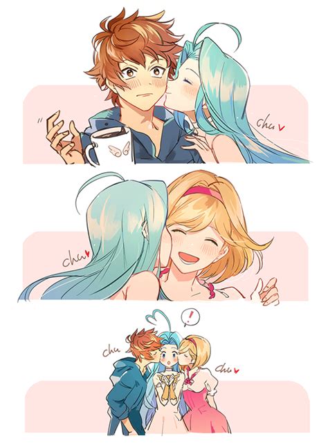 Djeeta Gran And Lyria Granblue Fantasy Drawn By Cunonn Danbooru