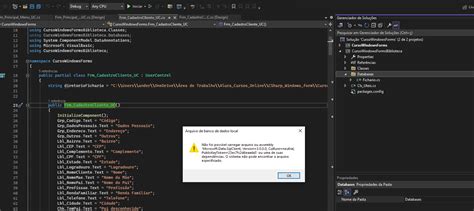 [dúvida] não foi possível carregar arquivo ou assembly microsoft data sqlclient windows forms
