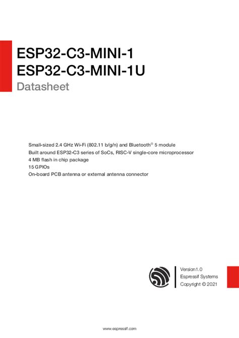 Espressif Systems Shanghai Co Ltd China Esp32 C3 Mini
