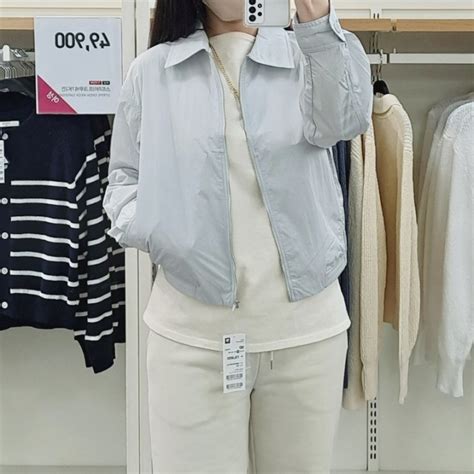 탑텐 블루종 바람막이 윈드브레이커 여성 셔츠 네이버 블로그