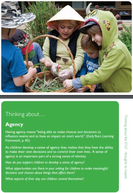 DESE Thinking About The Early Years Learning Framework EYLF Thoughts To Inspire