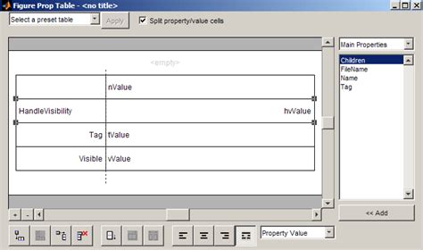 Property Table Components
