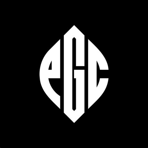 Premium Vector Pgc Circle Letter Logo Design With Circle And Ellipse
