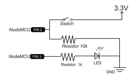 NodeMCU Digital Input With Output Arduino IDE Robo India Tutorials Learn Arduino Robotics