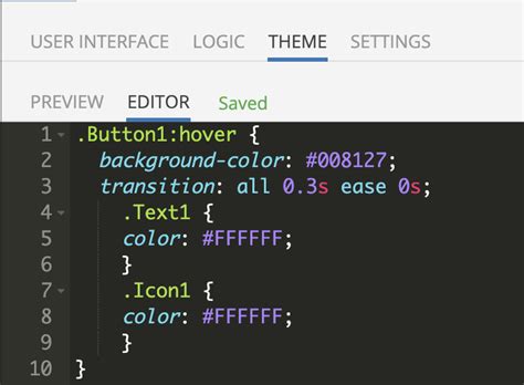 Change Background Colour When Hovered Using Codeless UI Builder Backendless Support