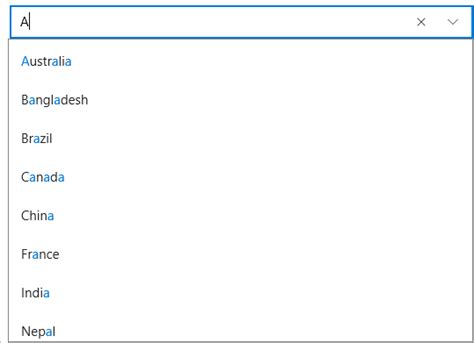 Quick Start Populating AutoComplete With Data Xamarin Forms