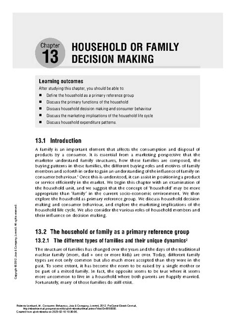 Consumer Behaviour Chapter 12 The Consumer Decision Making Process
