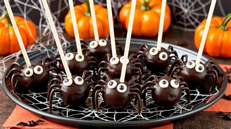 Creepy Crawly Spider Cake Pops Recipe Food Blasts