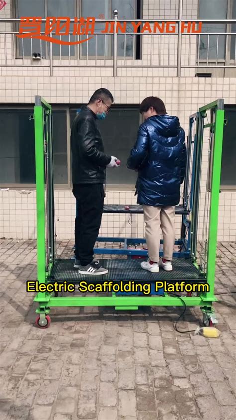 M Mobile Electric Scaffolding Lift Platform For Construction Multiple Modes Foldable Electric