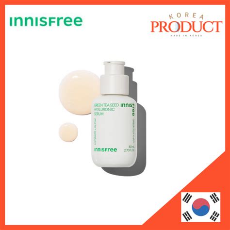 Innisfree Green Tea Seed Hyaluronic Serum 80ml Acne Serum Moisturizer