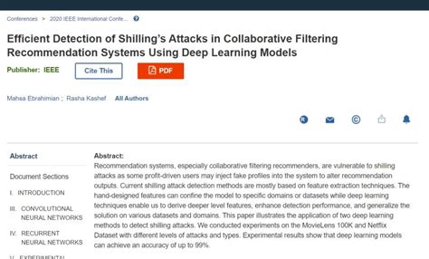 Recommendationsystems Shillingattacks Deeplearning