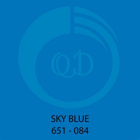 651 084 Sky Blue Oracal 651 Qualitee Designs