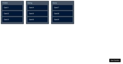React Dnd Kanban Board Codesandbox