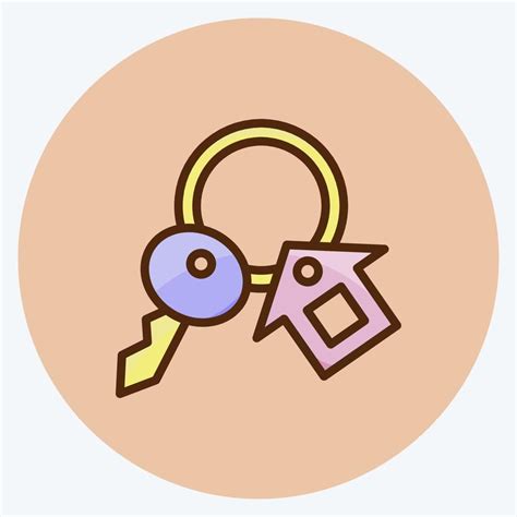 Icon House Key Suitable For Education Symbol Flat Style Simple Design Editable Design