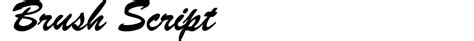 Brush Script Font Download
