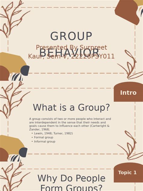 Group Behavior Pdf Psychological Concepts Behavioural Sciences