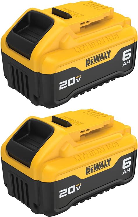 DEWALT V MAX Battery With LED Charge Indicator Hour Pack DCB Amazon Com