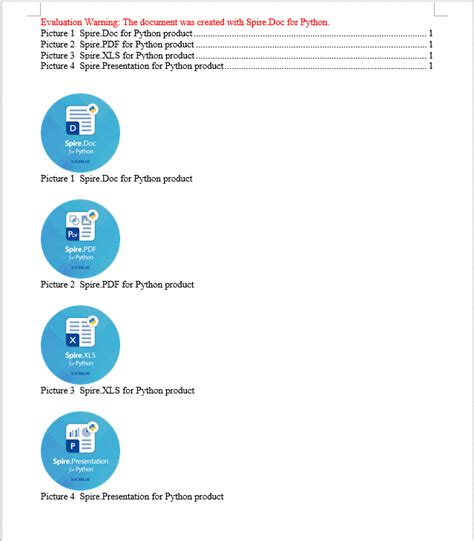 Python Create A Table Of Contents For A Newly Created Word Document