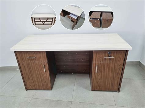 Double Drawer Office Table