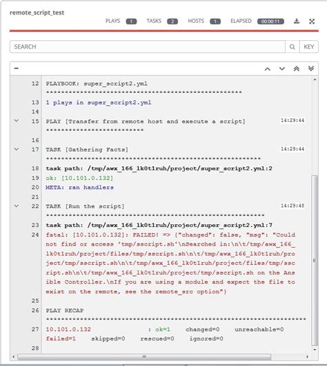 Linux Ansible Awx Could`t Gain Access To Script With Copy Script