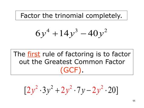 Complete Factoring Rules In Grade 8 Mathppt