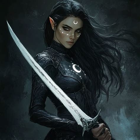 Druid Moon Elf In 2025 Female Elf Elf Characters Dungeons And