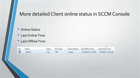 Configmgr Understanding Client Online Status Ppt