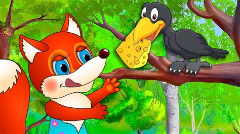 Ворона и Лисица Басня Крылова Мультфильм для детей Машулины сказки Сказка на ночь Youtube