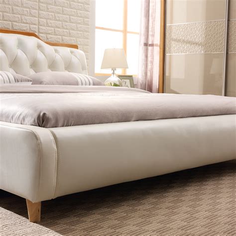 Купить кожаная кровать Кровать твердой древесины северных экономического типа Ясень