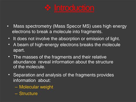 SOLUTION Mass Spectrometry Ppt Studypool