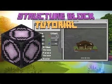 Structure Block Tutorial Minecraft Pocket Edition YouTube