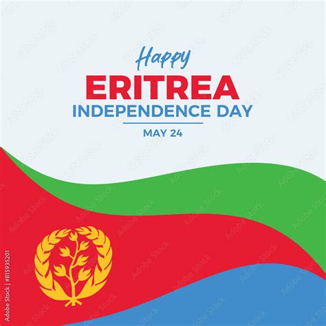 vecteur stock eritrea independence day poster vector illustration