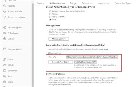 Tableau Online Tableau Cloud Automated User Provisioninguser Sync