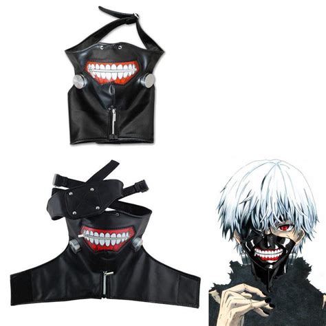 Kaneki Ken Full Mask With Eyepatch Wicked Halloween