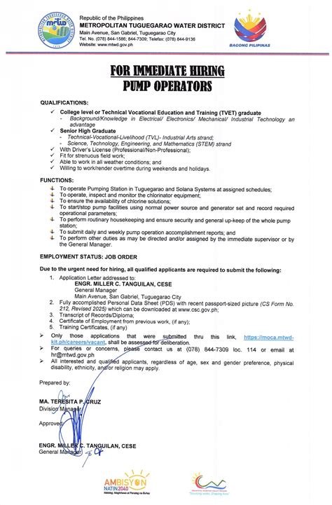 Metropolitan Tuguegarao Water District Tuguegarao City