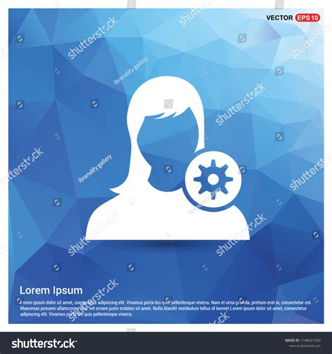 Configuration User Icon Free Vector Icon Vector De Stock Libre De Regalías 1148421260