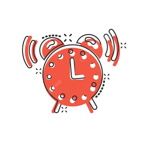 Comicstyle Clock Icon With Timer Splash Cartoon Sport Timer Vector Cartoon Sport Timer Png