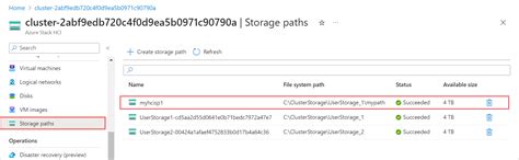Create Storage Path For Azure Stack Hci Virtual Machines Images Azure