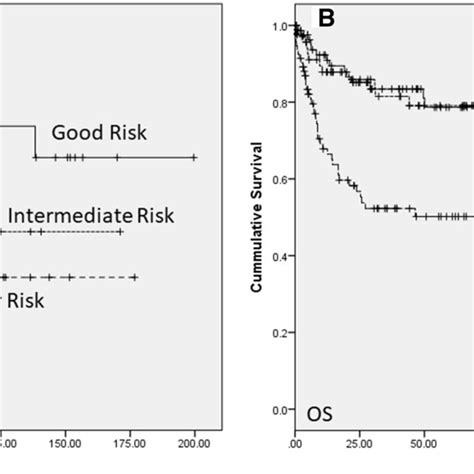 Kaplanmeier Survival Curves For A Efs And B Os For Nsgct According To