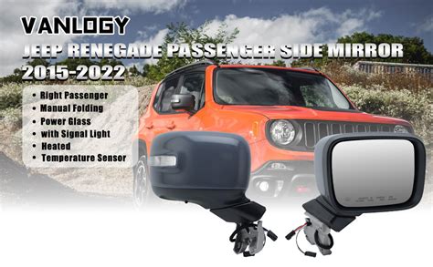 Left Driver Side Mirror Compatible With Jeep Renegade 2015