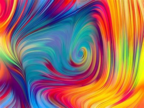 Abstract Design From Interacting Colors Overflow Colors Series Photo Background And Picture For